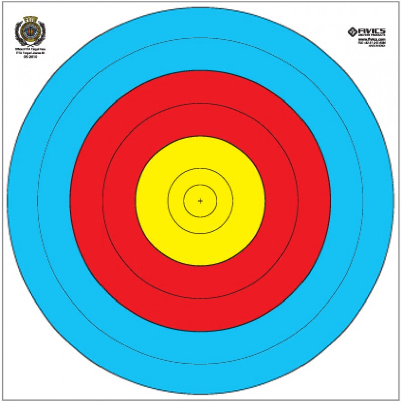 Fivics FITA Outdoor 80cm 6-ring Target Face 內五分防水靶紙
